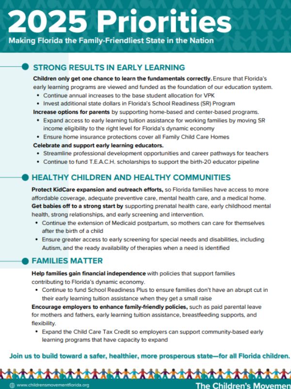 Legislative Session 2025 | The Children's Movement of Florida